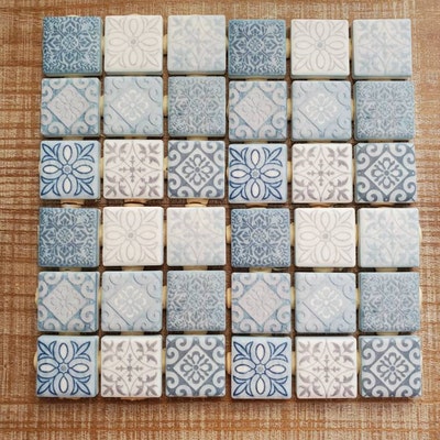 Funky Trees Tree Art Designs Mosaic Tile Pieces Ceramic - Etsy