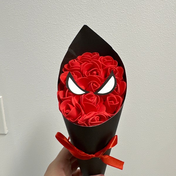 Spider-man Rose Bouquet - Etsy