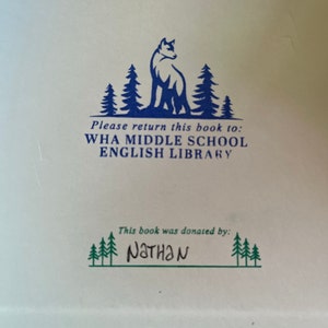 Custom Book Stamp Personalized Book Stack Stamp Gifts for - Etsy