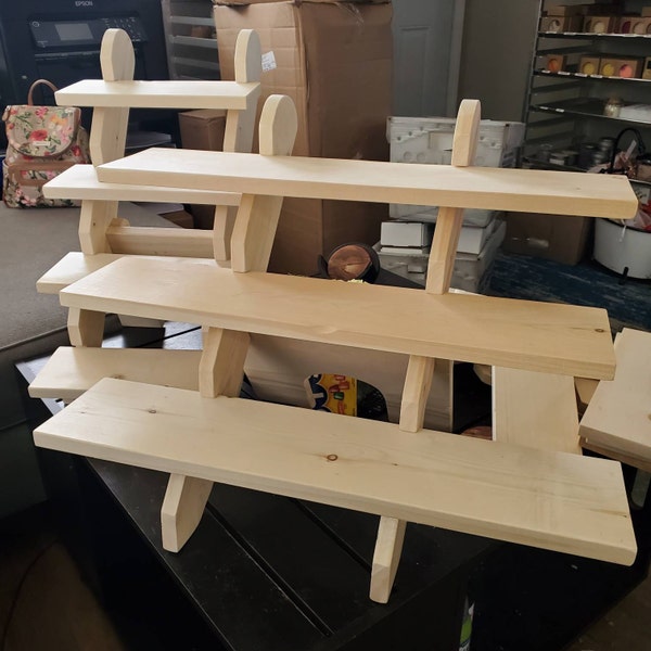 4-shelf 12 Thin Portable Tabletop Display Stand - Etsy