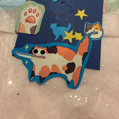 Danger Kitty Sticker / Cat Sticker / Vinyl Sticker / Journaling ...