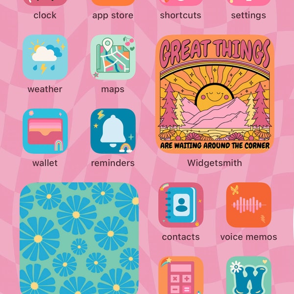 Plants Aesthetic Themed App Icons 100 Icon Aesthetic Pack iPhone or ...