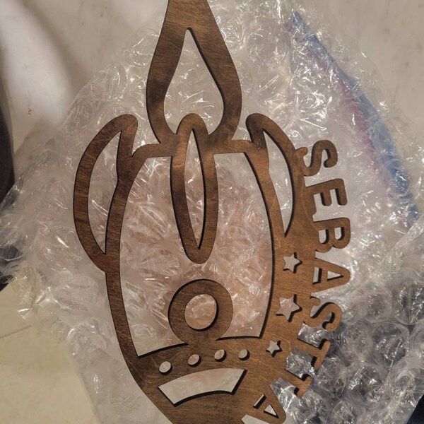 Rocket Name Sign, Nursery Decor, Personalized Wood Sign, Wooden Name ...