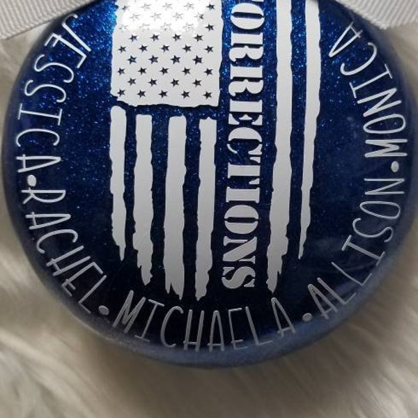 Corrections Flag Svg Png, Thin Silver Line Flag Svg, Correctional ...