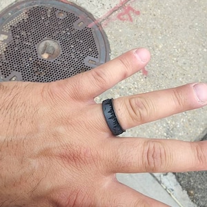 Sapphire Blue Silicone Ring Men Women Safe Flexible - Etsy