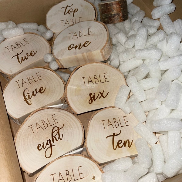 Rustic Wedding Table Number Holder 1 SAMPLE. Wedding Decoration ...