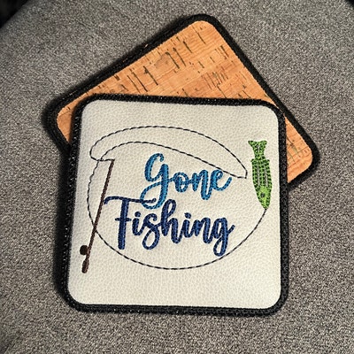 Gone Fishing Embroidery Design, Fishing Embroidery Design, Machine ...