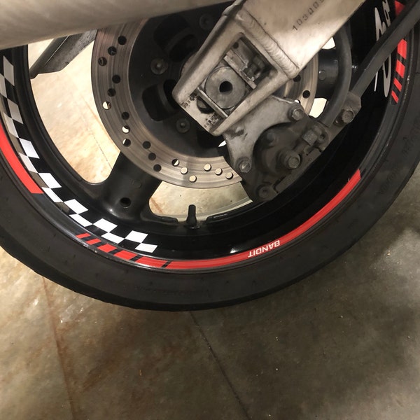 BMW S1000RR Wheel Decals Set S1KRR Sticker Rim Set S 1000RR Fluorescent ...