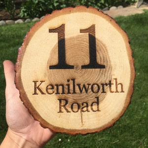 Wooden House Numbers House Number Plaques Engraved Wooden | Etsy