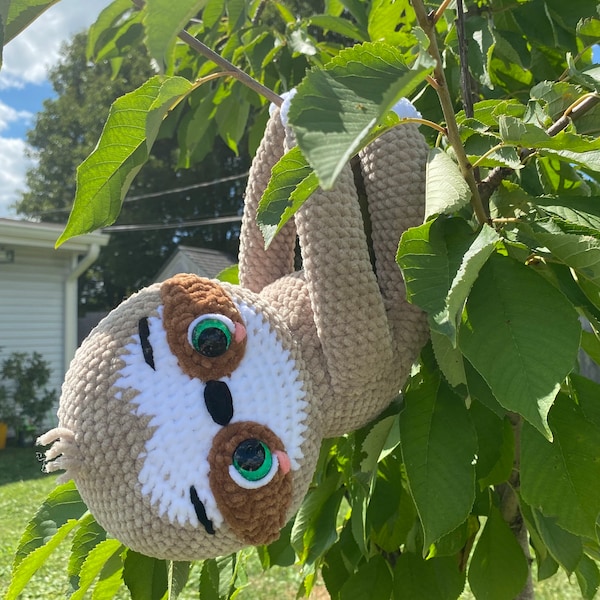 Crochet PATTERN: Samantha the Big Sloth (english/french) - Etsy