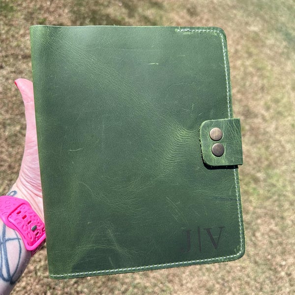 Custom Leather Portfolio, Personalized Padfolio for Women, Gifts for ...
