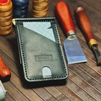 No-stitch Leather Bifold Wallet Pattern Video Tutorial on Youtube DIY ...