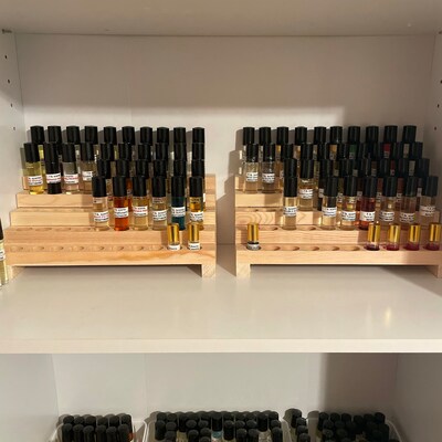 Wooden Display Rack for Fragrance or Essential Oils 3 Row - Etsy