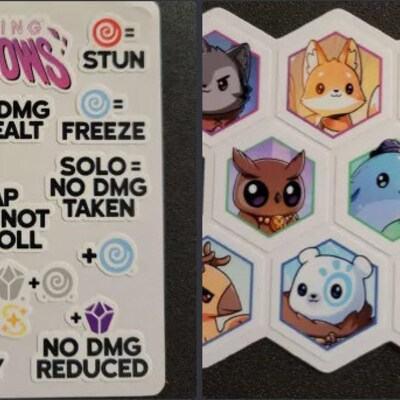 Casting Shadows Hex Tile Reference Stickers, KSE Ice Storm and Molten ...