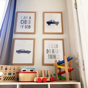 Numbers Vehicle Posters Playroom Learning Prints Home School - Etsy