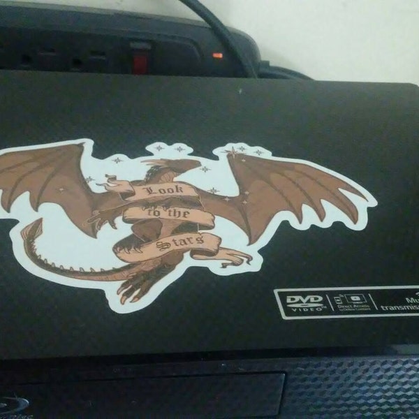 Dragonheart Draco "look to the Stars" Fan Art Sticker - Etsy
