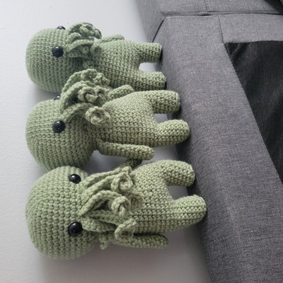 Cthulhu Crochet Pattern Mini Cthulhu Eldritch God - Etsy