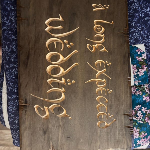 Two Rings to Bind Them Sign Engraved Rustic Wood Wedding Sign With ...