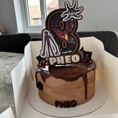 Roblox 3D Doors Character Cake Topper Personalised Name and Age Cake ...