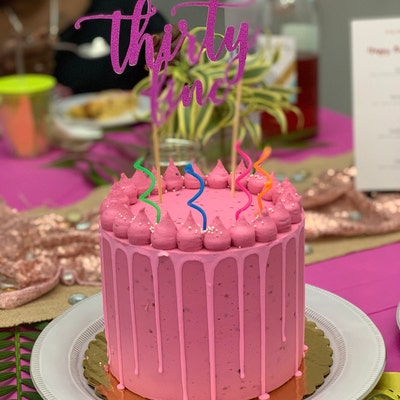 1 Pc Age Thirty Fine Thirty Something Birthday Script Fonts Gold Black ...