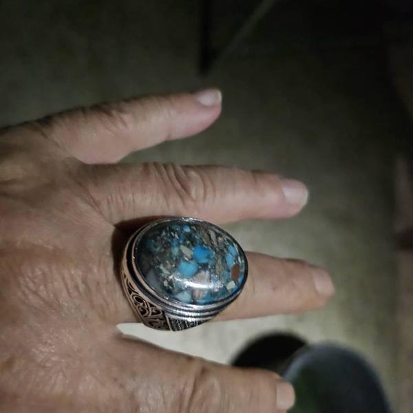 Men Silver Solomon Signet Ring, Prayer Box Secret Ring, King Solomon ...