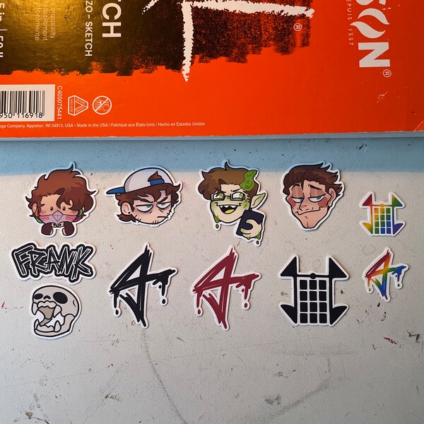 Generation Loss 9pc Sticker Set | Slimecicle, Ranboo, Sneegsnag ...