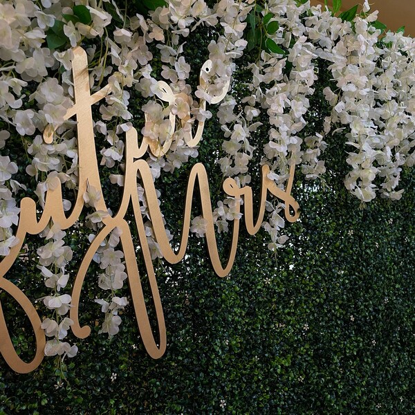 Future Mrs Sign Bridal Shower Backdrop Sign, Miss to Mrs Wood Sign ...