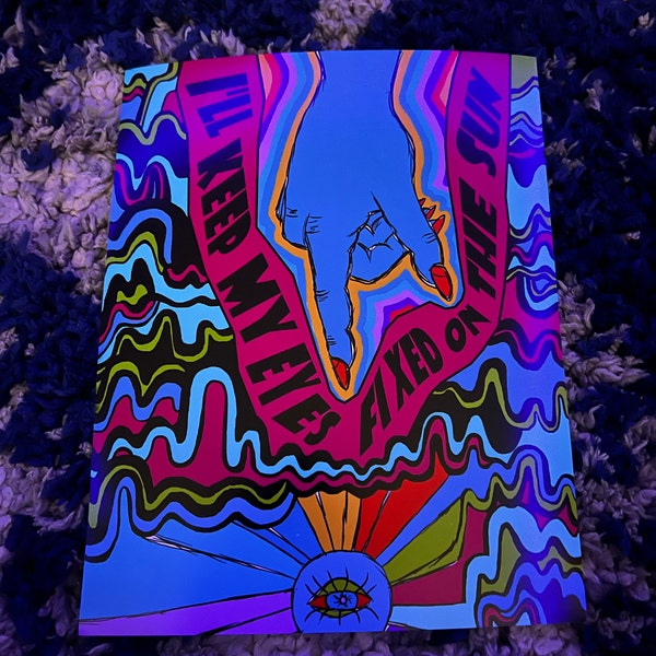 GLOSSY Psychic Snake Hands Art Print Gothic, Macabre, Psychedelic ...