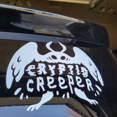 Cryptid Creeper Decal MULTIPLE STYLES AVAILABLE Mothman, Jersey Devil ...