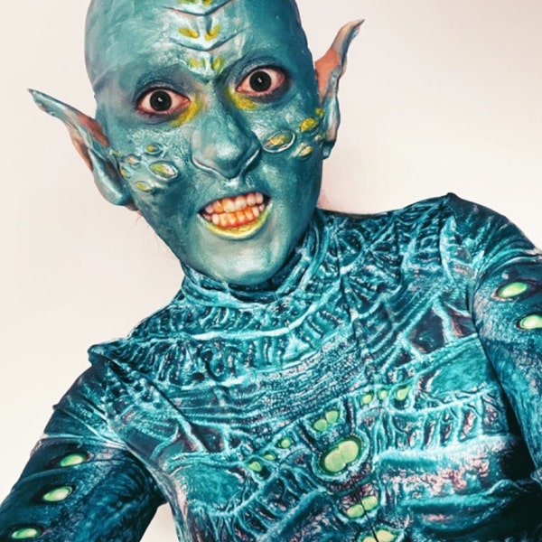 Alien Prosthetic, SFX Makeup, Silicone Appliance, Halloween, Special ...