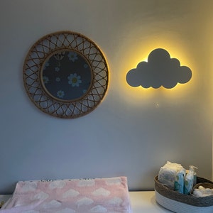 Set of 2 CLOUD WALL LIGHTS Nursery Lighting Baby Room Night Light Kids ...