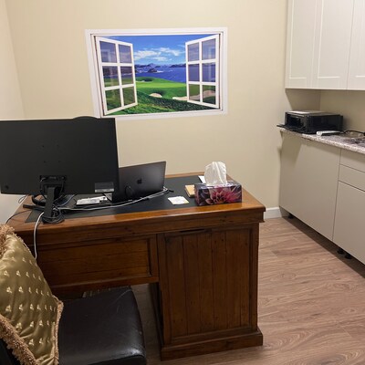 Window Scape Golf Course Ocean 2 Wall Decal Graphic Sticker Mural Kids ...