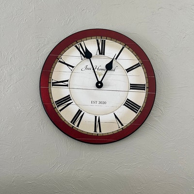 Carolina Red Wall Clock Large Wall Clock Choose From 8 - Etsy