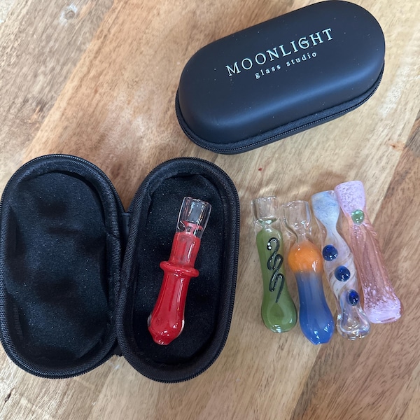 One Hitter Pipe - Glass Chillum Pipes - Mystery Fumed Chillum by ...