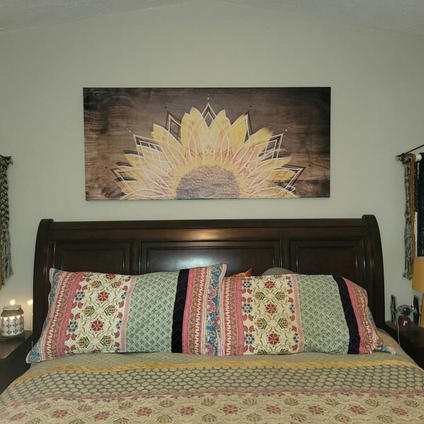 Southwestern Natural Fiber Macrame Wall Hanging, Trendy Art, Boho Home ...