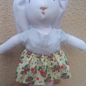 Basic Bunny PDF Sewing Pattern DIY Linen Rabbit Sewing Tutorial Easter ...