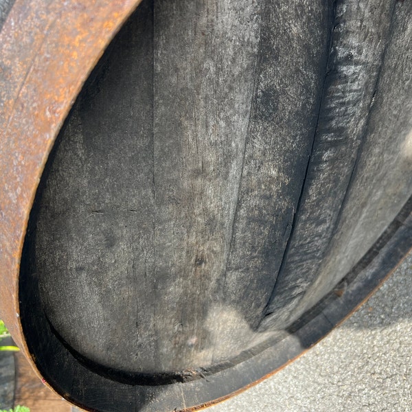 WHISKEY BARREL PLANTER - Reclaimed Oak Cask Planters - Freshly Made to ...