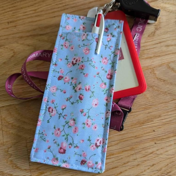 Black Spotty Fabric Pen Holder Elasticated Bookmark - for A5 Sized ...