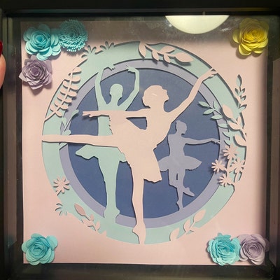 3D Cat, 3D Paper Cut Shadow Box Template, Multicolor Cat Svg ...