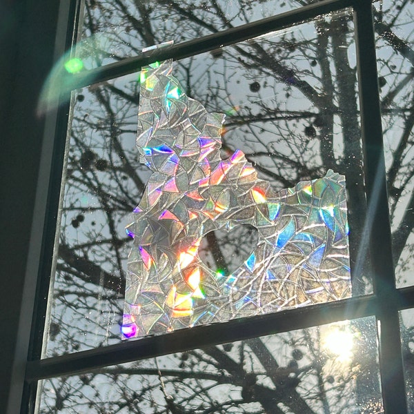 State Rainbow Sun Catcher Pick Your State Suncatcher for Windows ...