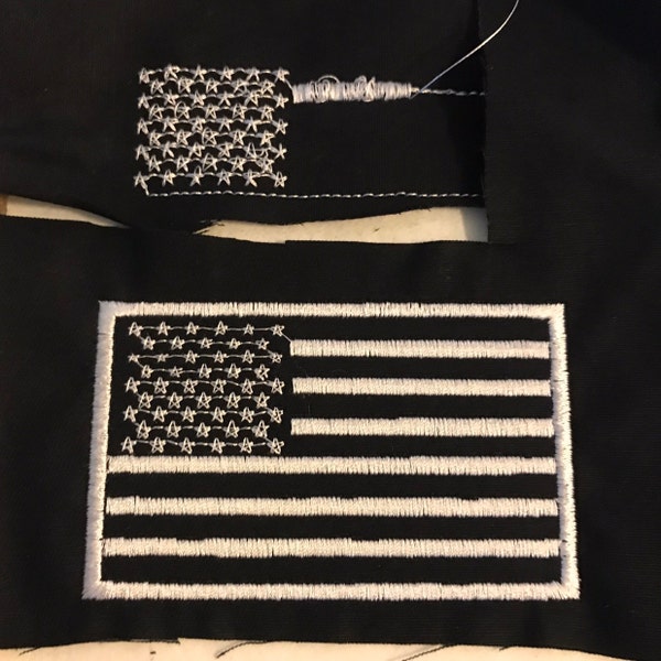Easy to Sew USA Military Flag Design for Machine Embroidery With ...