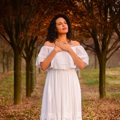 Off Shoulder Lace Ruffle Dress for Women, Long off White Flare Dress ...