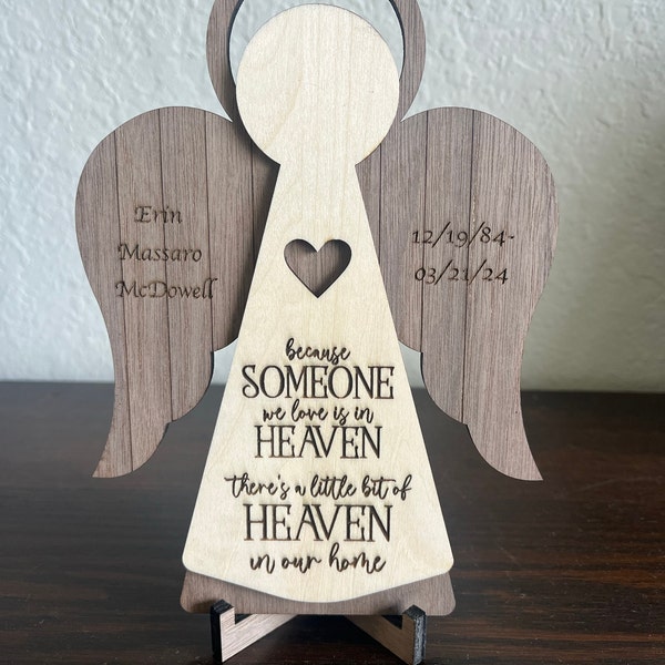 Memorial Angel SVG, Laser Cut Angel, Laser Cut File, Glowforge File ...