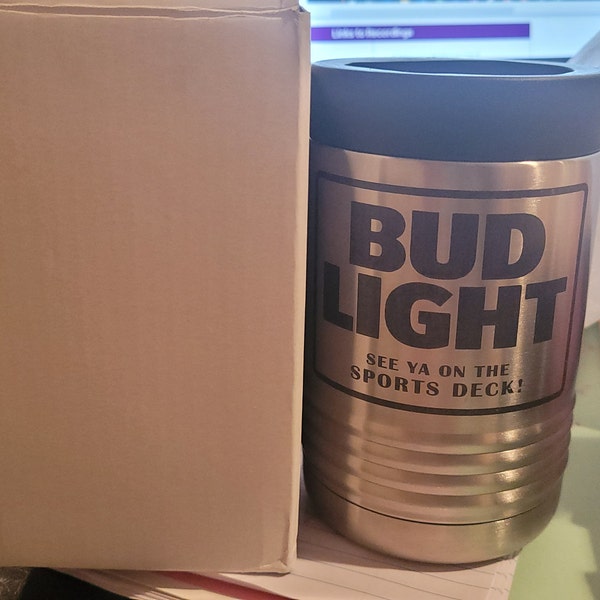Bud Light - Custom Can Cooler - Best Dad or Mom Ever - Bud Light Can ...