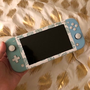 Nintendo Switch Lite Skin Decal Sticker Green Leaf Pastel | Etsy