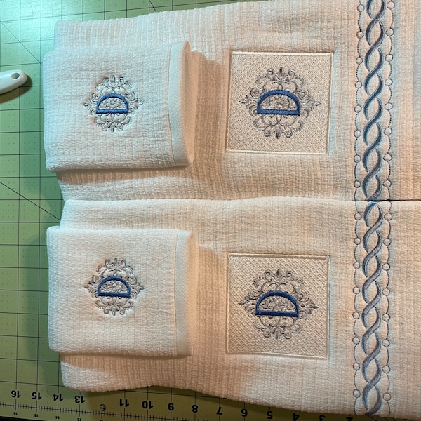 Rope Borders Machine Embroidery Designs: Curved & Straight (digital ...