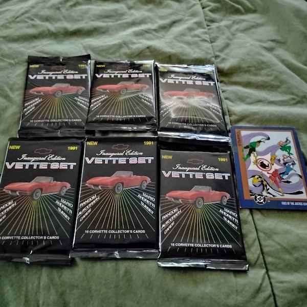 6 Packs of Vette Set Premium Corvette Trading Cards. '53 to '91. 10 ...