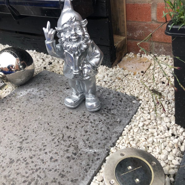 Swearing Gnomes Colourful Cheeky Gnomes Gift Statue Ornament Funny Joke ...