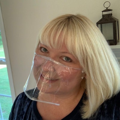 Completely Clear Face Mask With Nose Wire Invizimask - Etsy