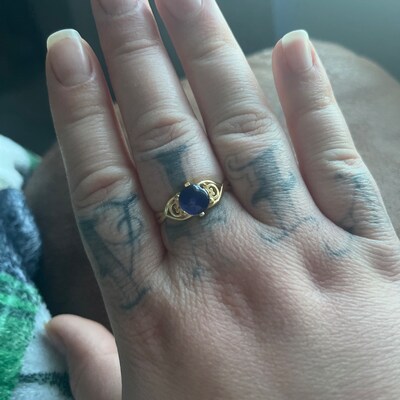 14K Gold Mood Ring, Dainty Ring for Women, Feeling Stone Ring, Colorful ...